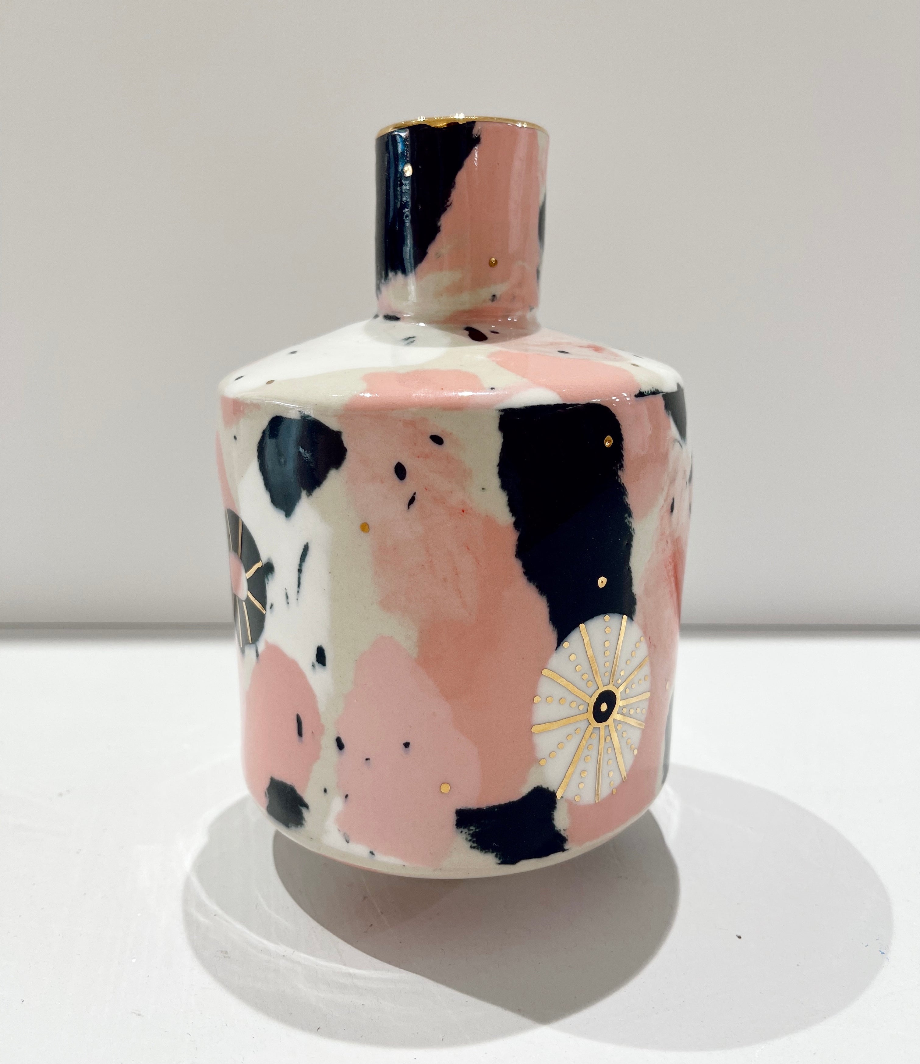 Medium pink vase/vessel - Ruby Pilven – Creative Framing Gallery
